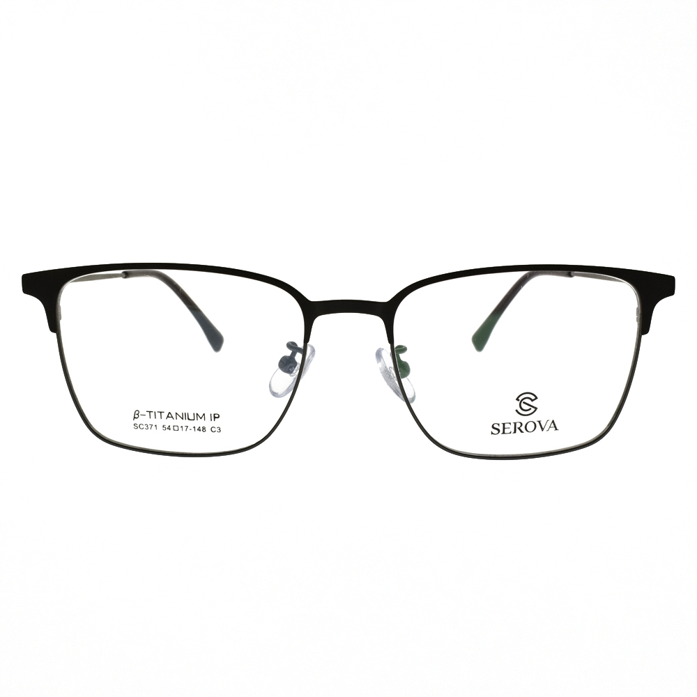 【SEROVA】SC371 (四色) 率性眉框光學眼鏡
