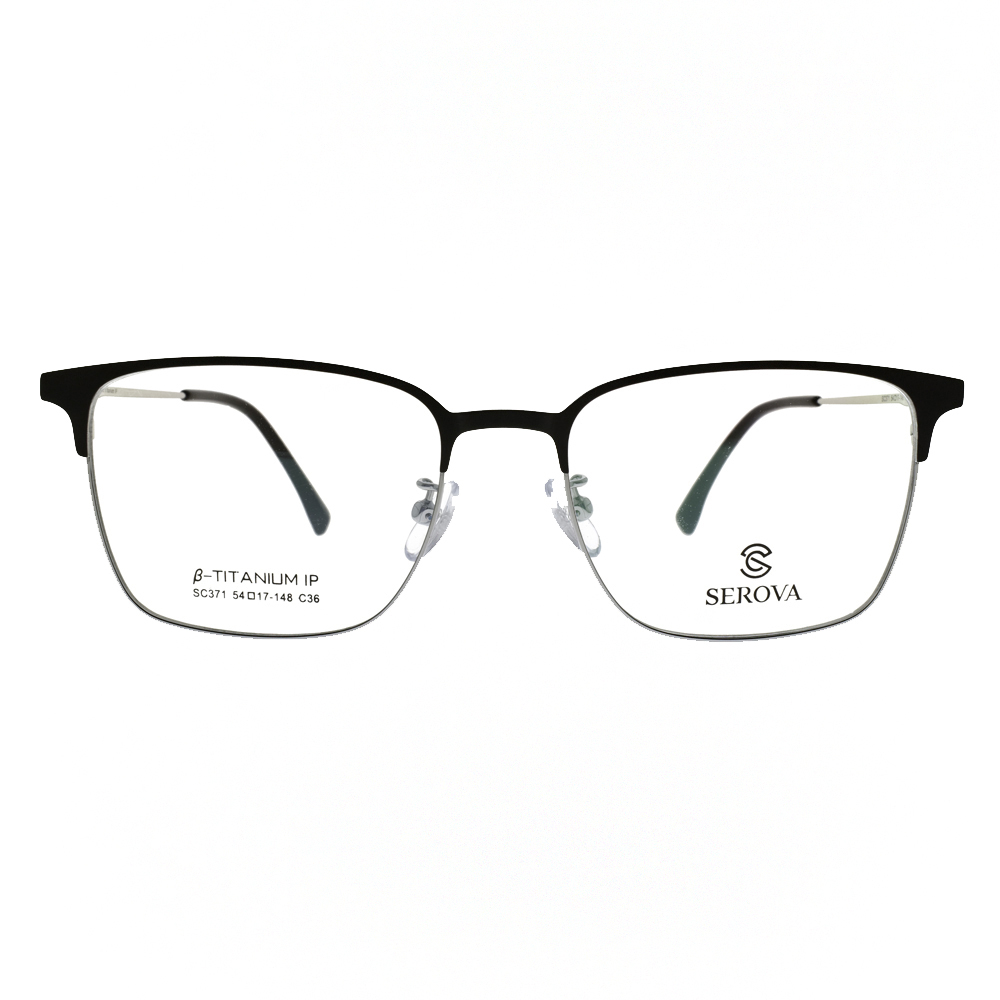 【SEROVA】SC371 (四色) 率性眉框光學眼鏡