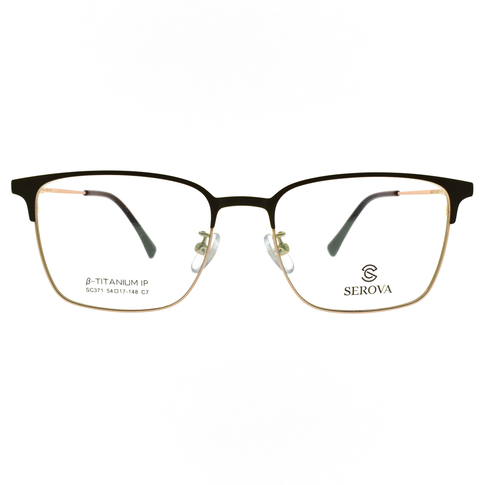 【SEROVA】SC371 (四色) 率性眉框光學眼鏡