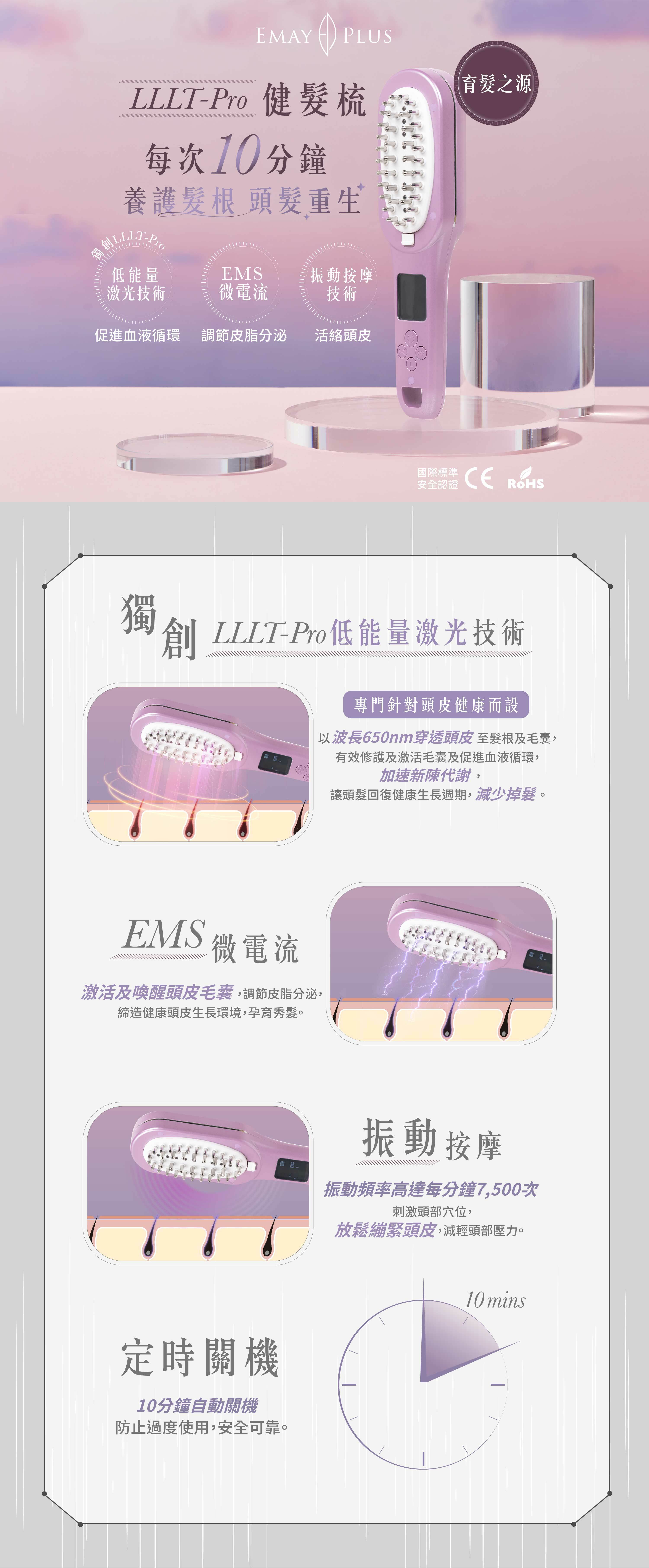 Emay Plus LLLT Pro 健髮梳