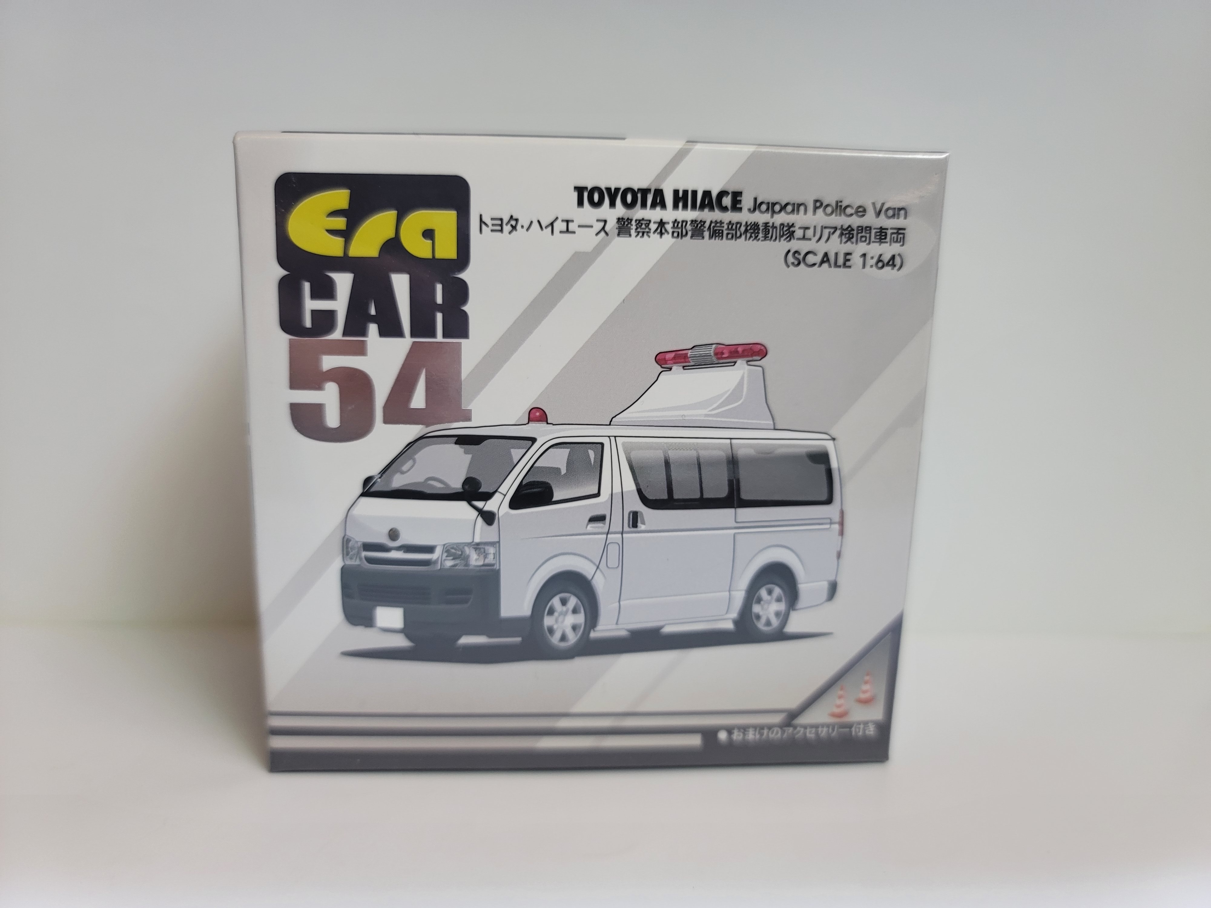 ERA CAR 1/64 Toyota Hiace Japan Police Van with Accesso