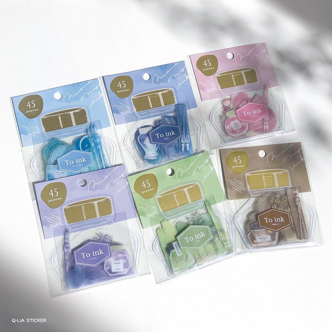 Q-LiA To Ink 墨水瓶貼紙包 (共6款)