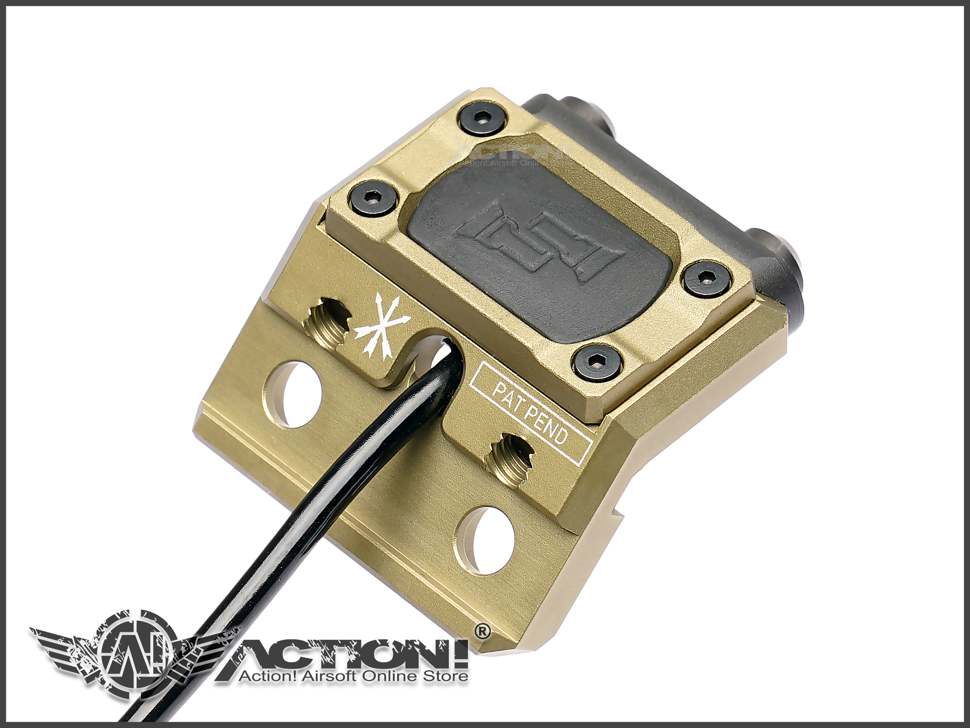 UNITY Tactical - ModButton 傾斜燈座 + 線控開關 /鼠尾 (Surefire Sc