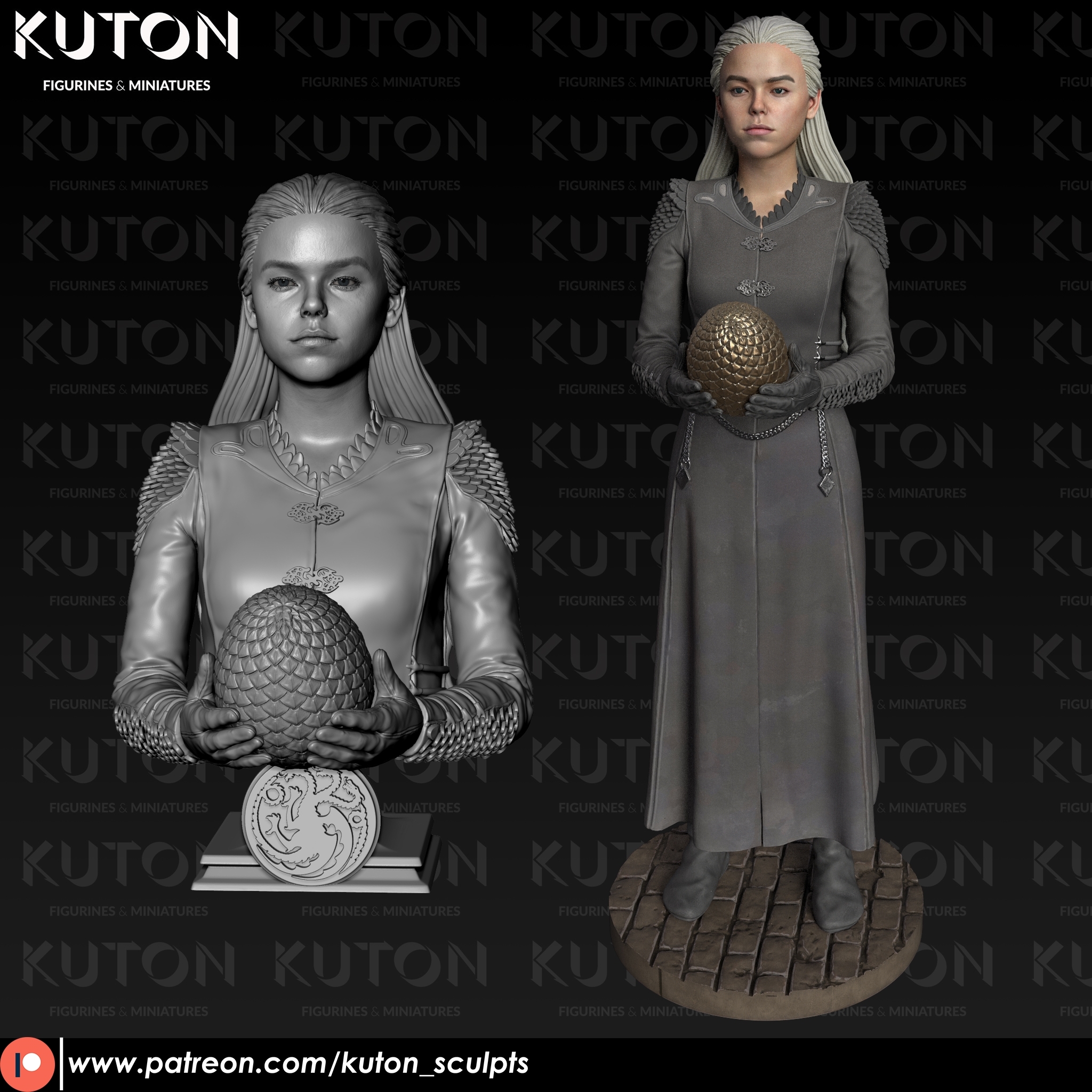 Kuton Sculpts - Rhaenyra ( 1/24 / Bust )