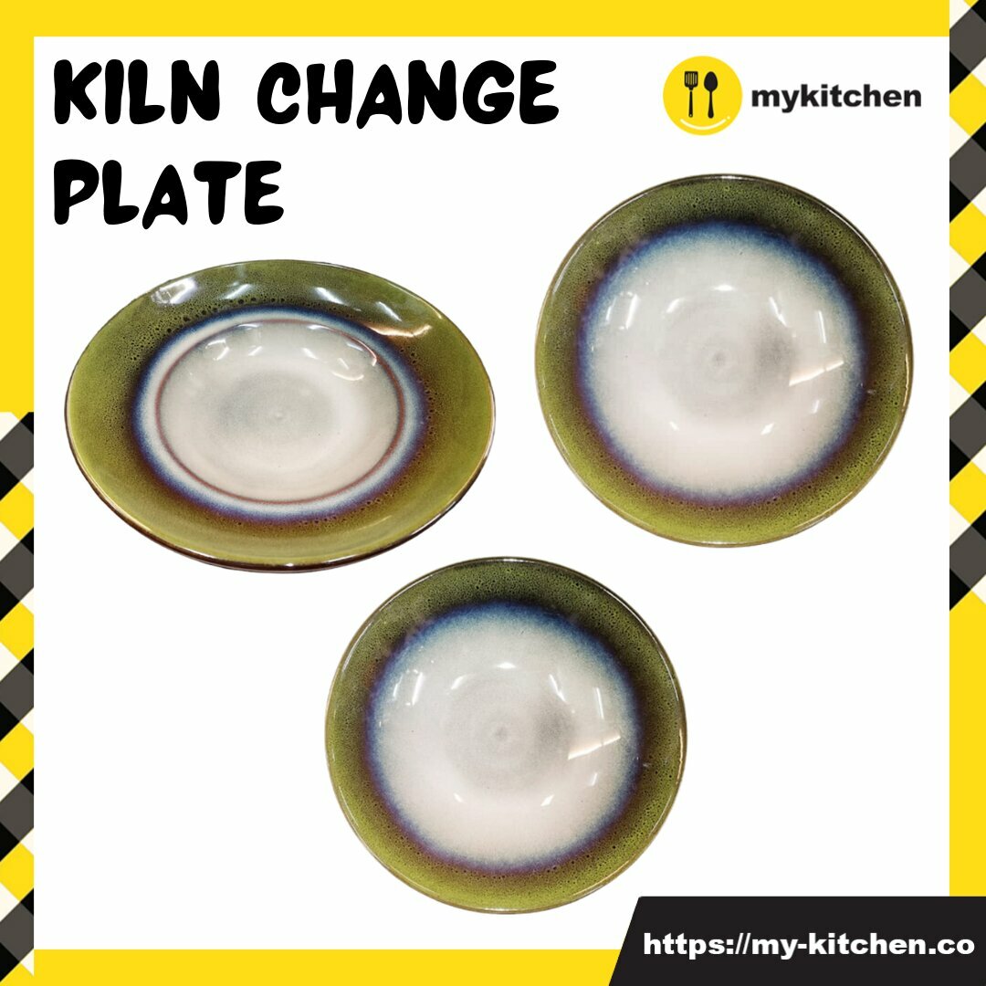 [MY KITCHEN] Kiln Change Plate Pasta Plate Rim Bowl Din