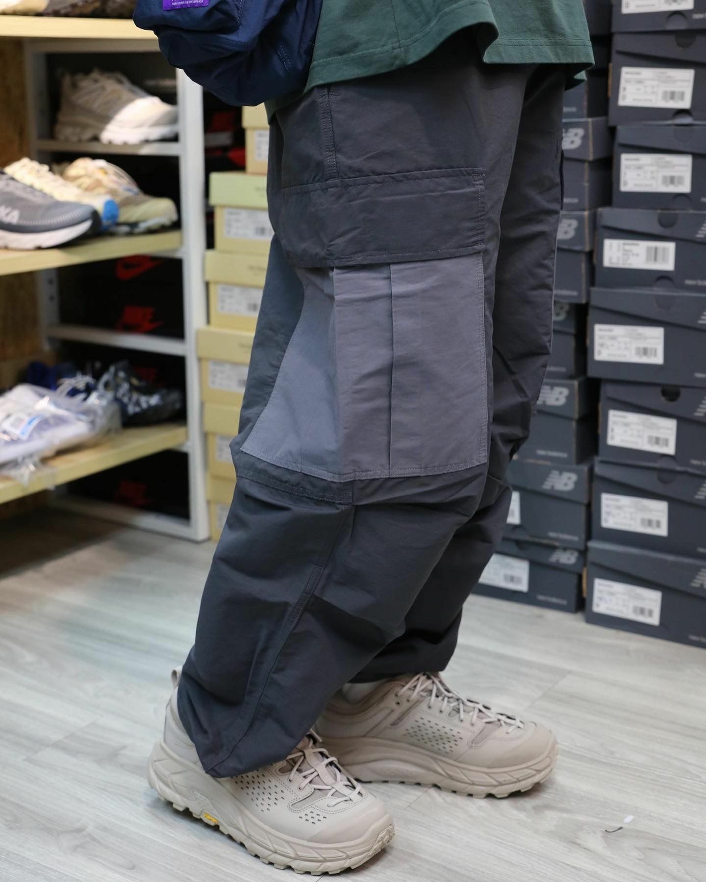 {現貨} Unbent City Boy 拼色工裝長褲