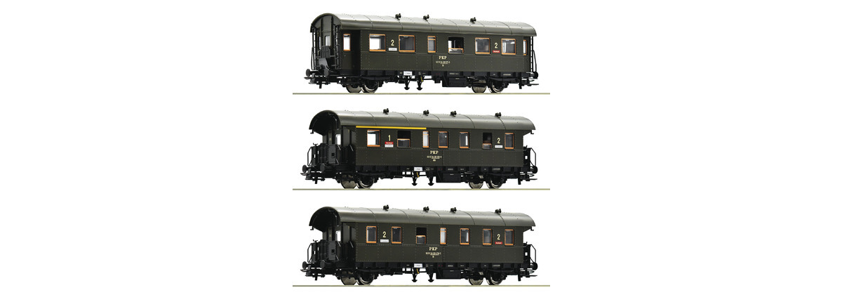Roco 74019 HO規 PKP Era IV Passenger Coaches 客車廂 3輛組