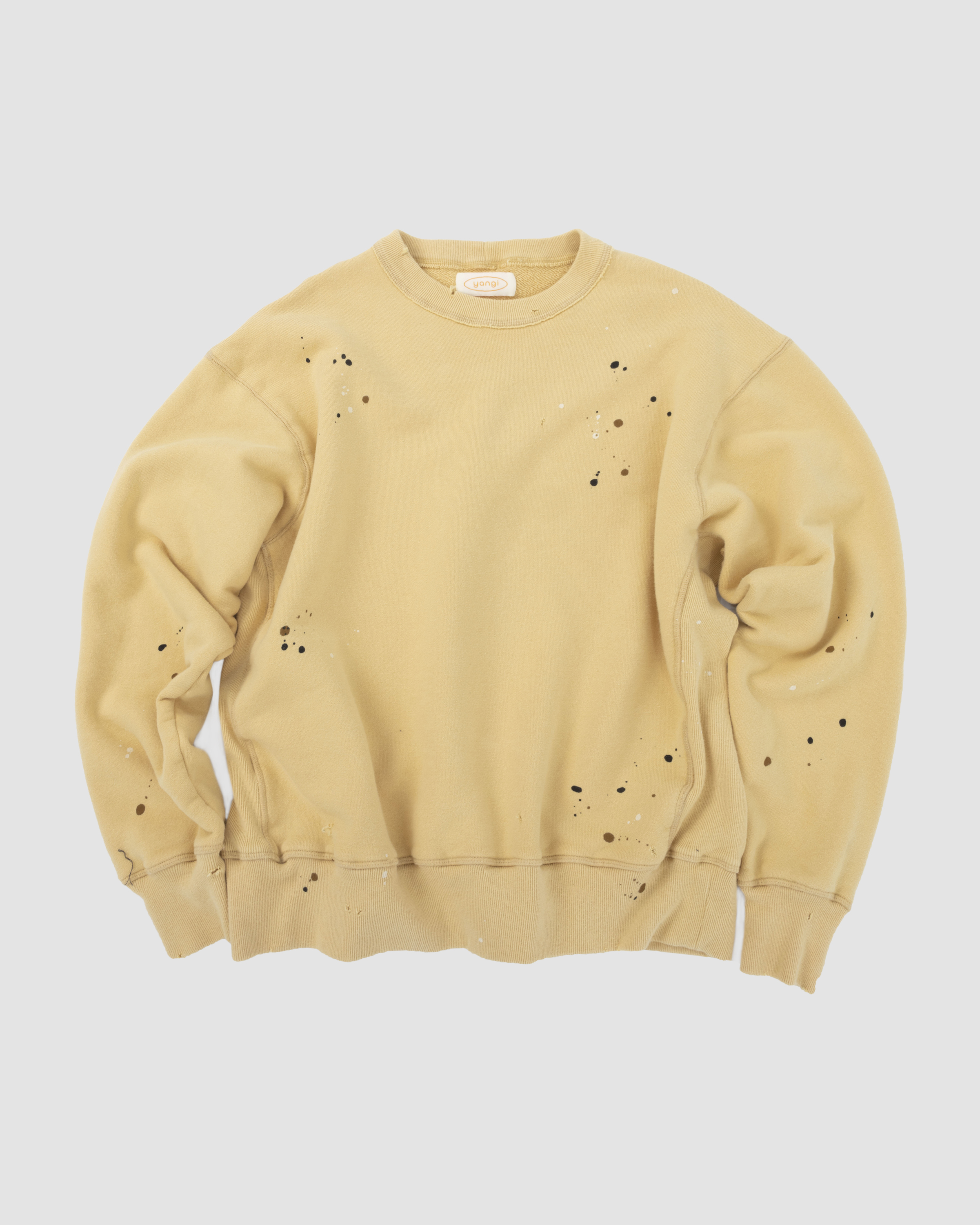The Ball Logo Distressed Paint Splatter Sweatshirt
