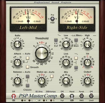 PSP Audioware MasterComp Compressor 效果器Plugin 序號下載版