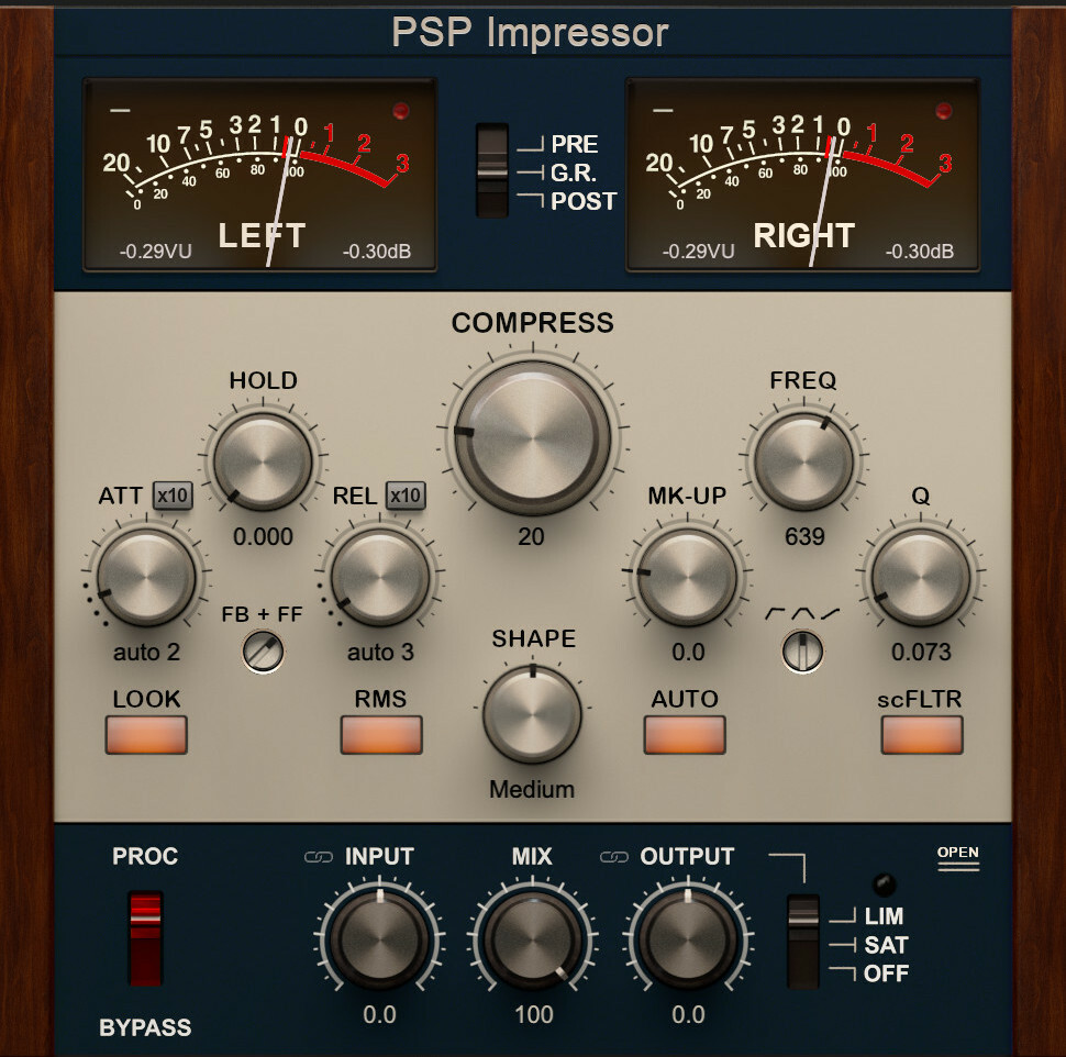 PSP Audioware Impressor 效果器Plugin (序號下載版)