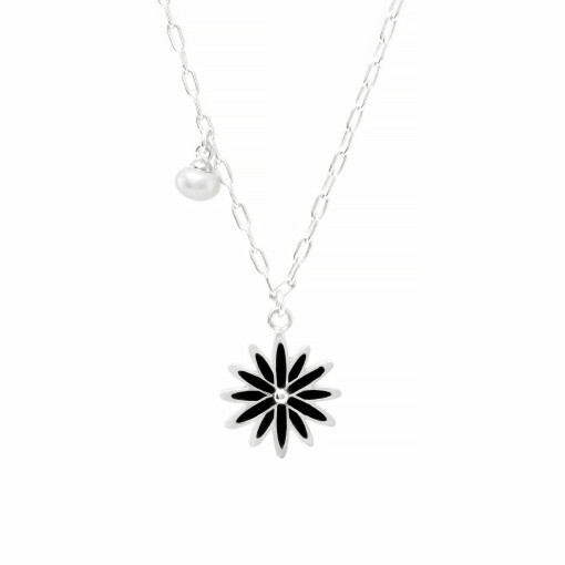 WACKY MARIE MARIE MINI POINT PEARL NECKLACE(black)