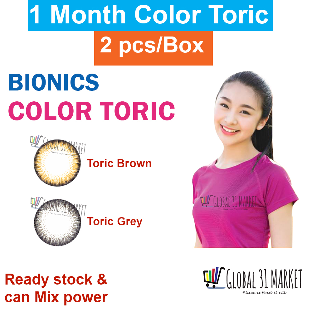 Bionics Toric Color Contact lens 2pcs/box ready stock