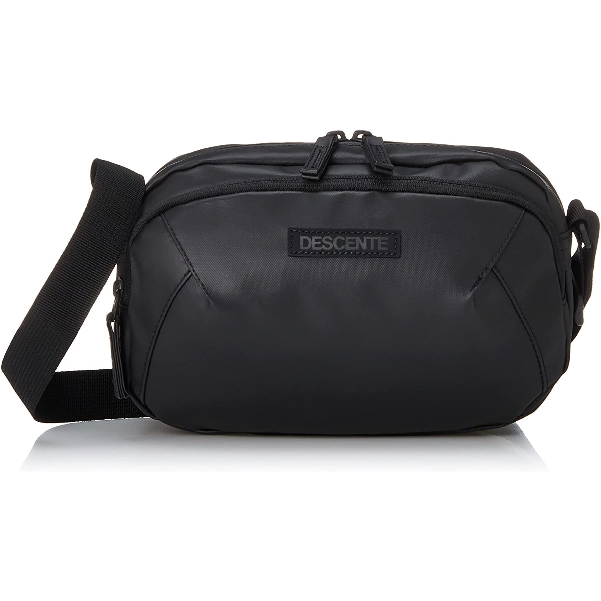 【💥 日本直送 】DESCENTE 戶外運動 抗菌 單肩包 黑色
