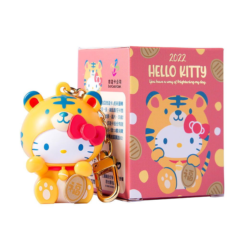 BEETLE HELLO KITTY 2022 搖搖籤筒造型卡 虎來運轉 悠遊卡 捷運卡 7-11 吊飾 現貨
