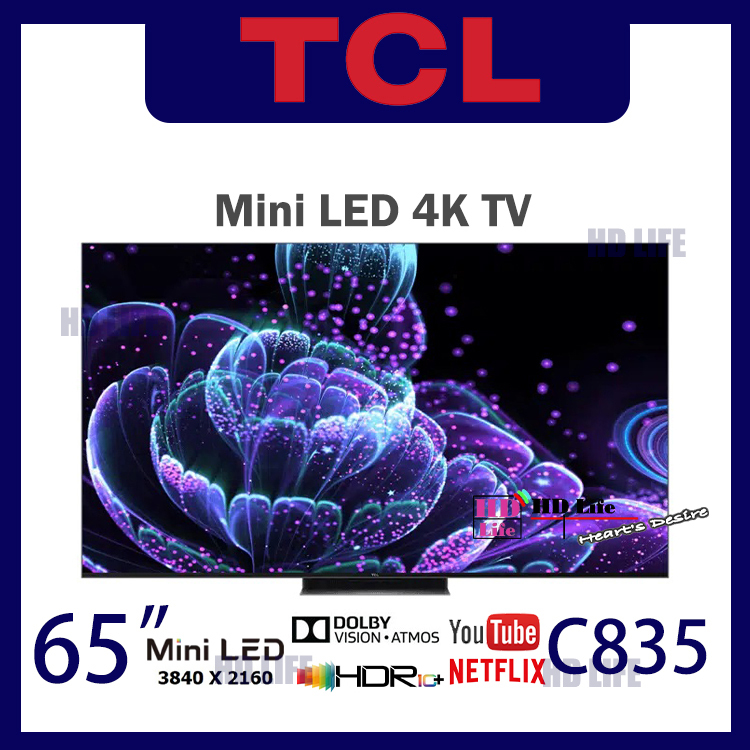 TCL 65C835 65" Mini LED QLED 4K TV TCL 65" C835 SERIES