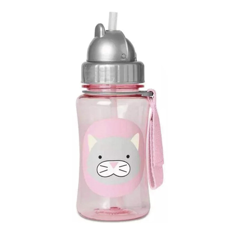 Skip & Hop Zoo Straw Bottle (Winter Cat)