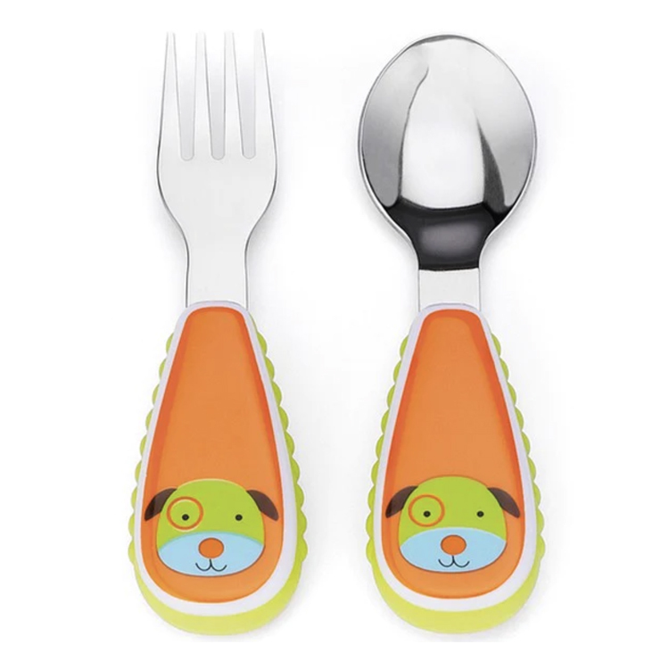 Skip & Hop Zootensils, Fork & Spoon (Dog)