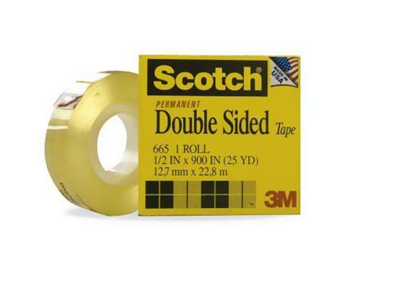3M Scotch #665 雙面膠紙 1/2"x25yds