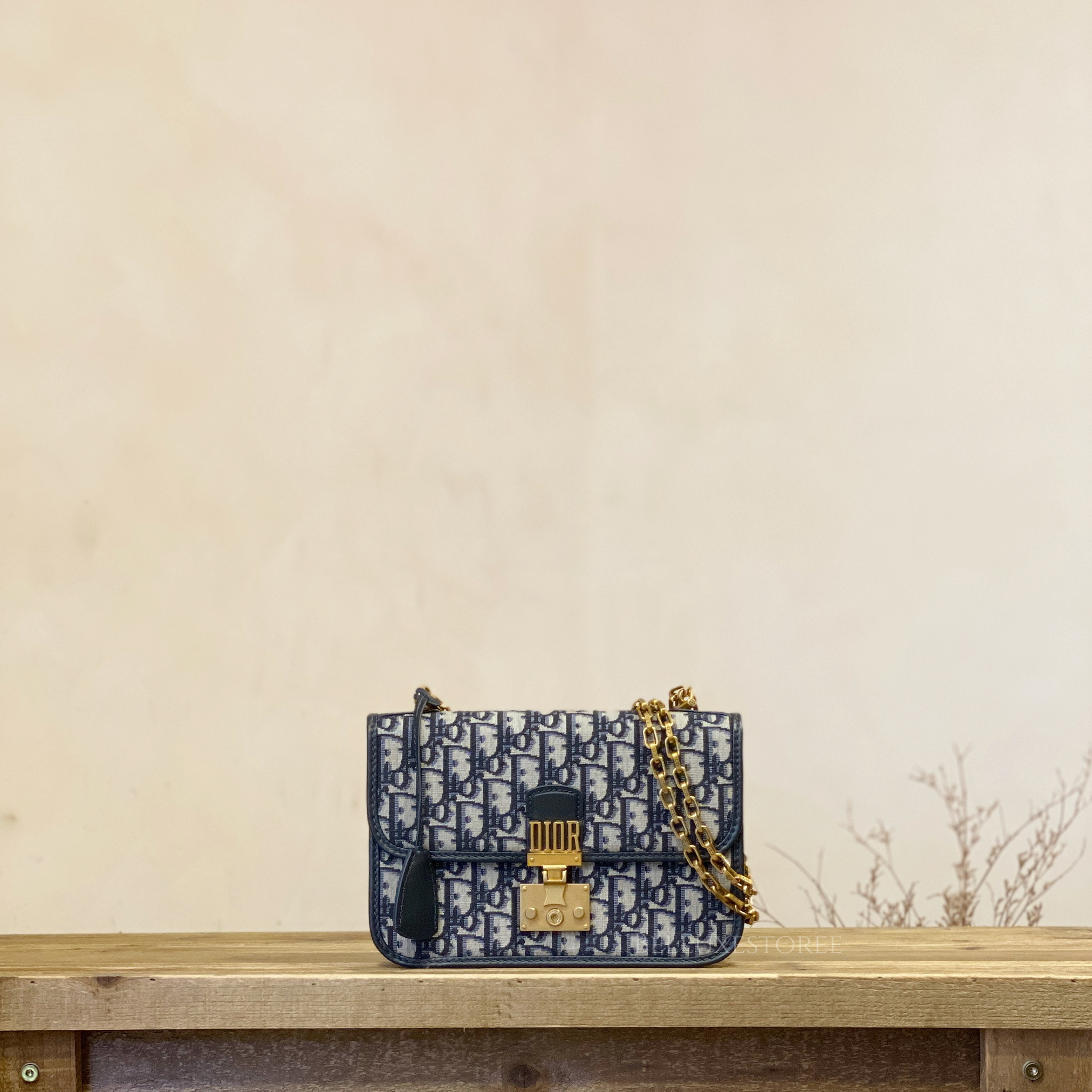 [Pre-owned] Dior addict Blue oblique