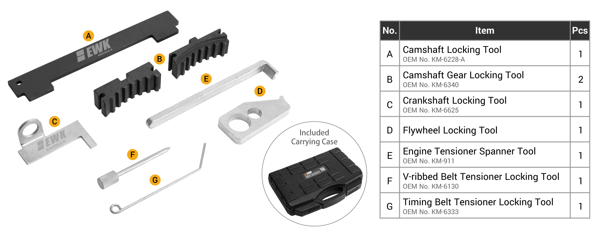 Camshaft Locking Timing Tool for Chevy 1.6 1.8 | EWK