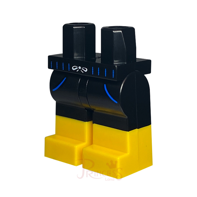 公主樂糕殿 LEGO 樂高 71029 21代人偶包 腳 衝浪褲 短褲 黑色/黃色 970c00pb1159
