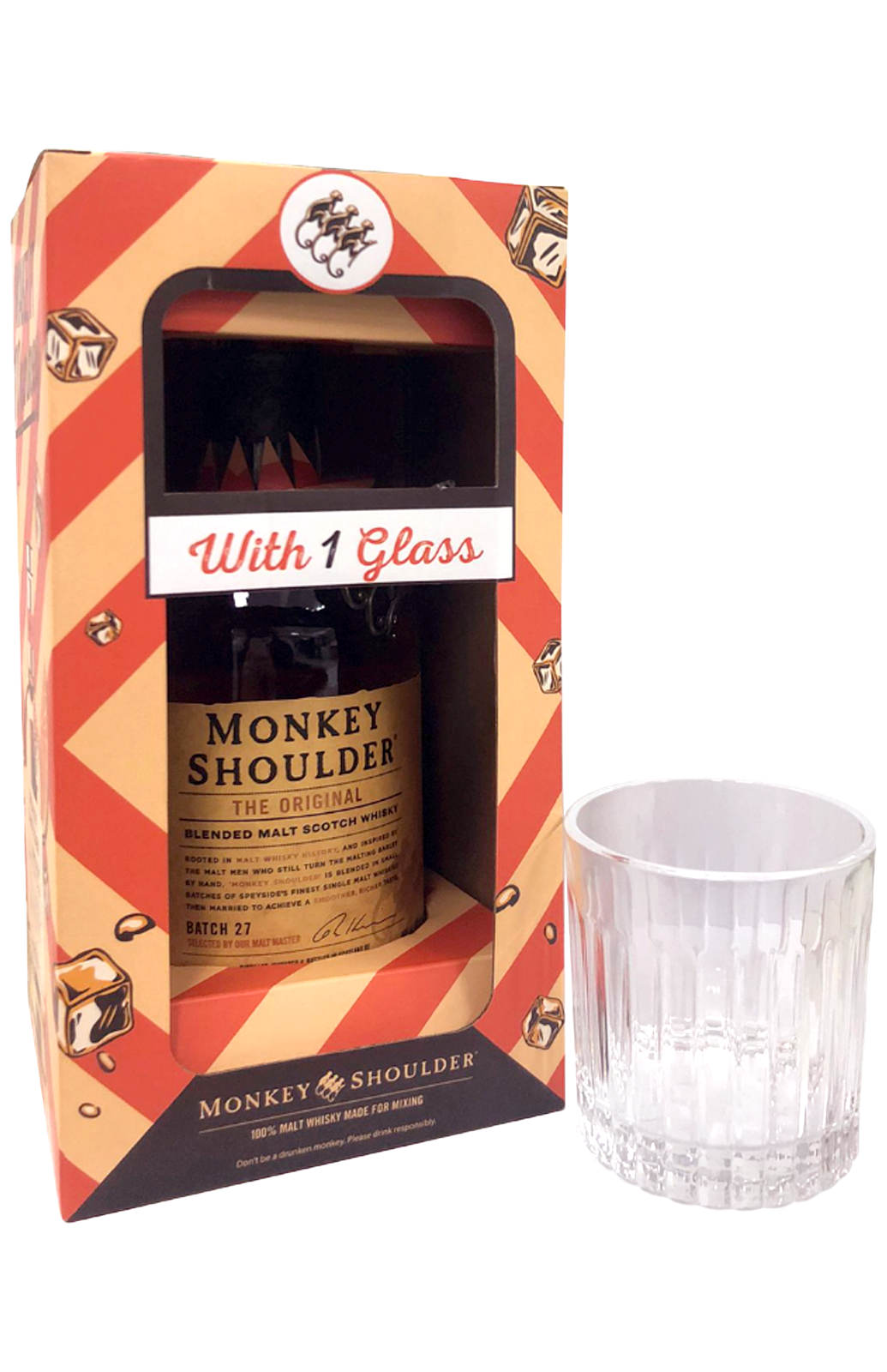 Monkey shoulder (with a glass gift box set)