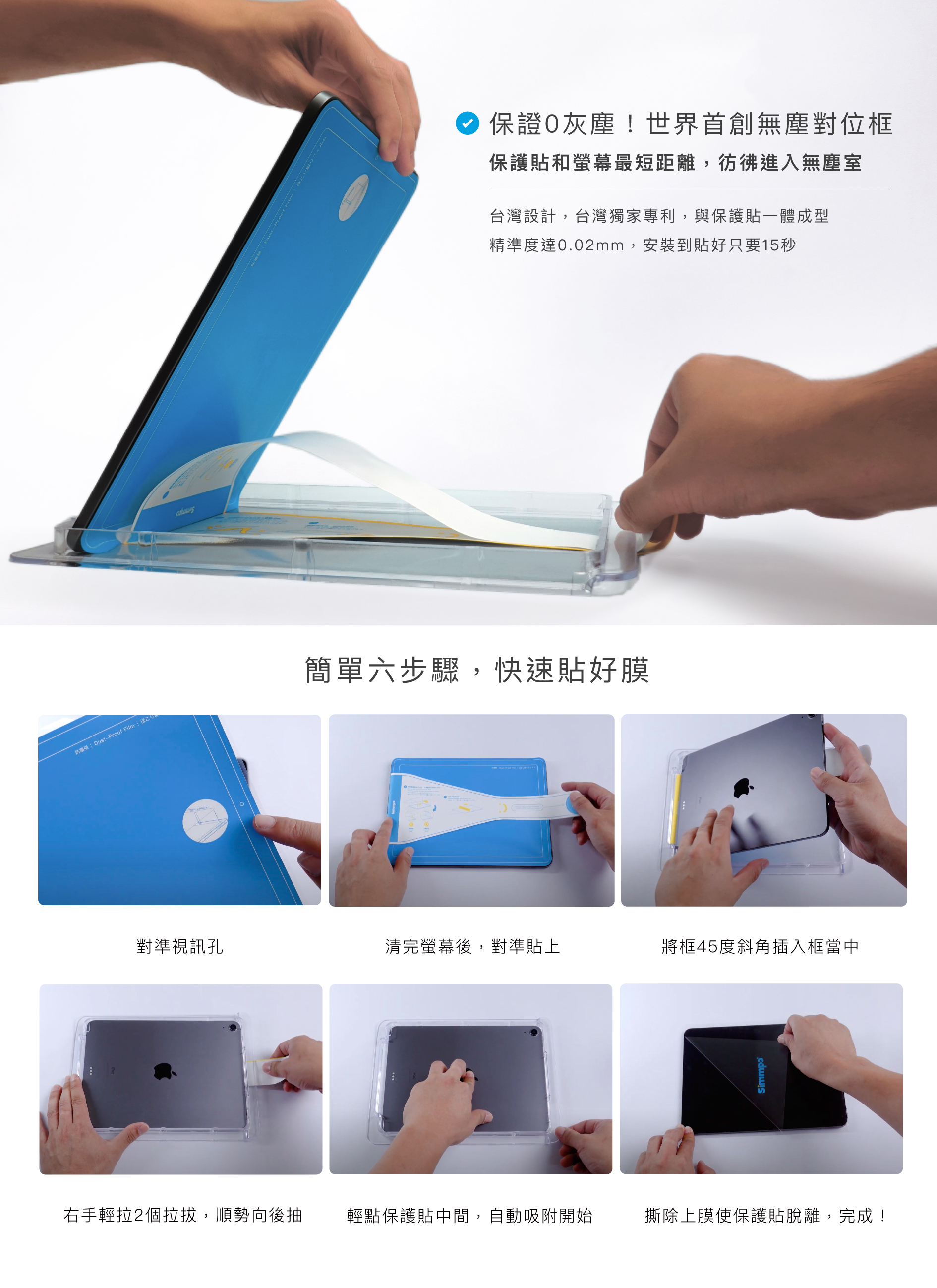 Simmpo® iPad 德國萊茵 TÜV 抗藍光類紙膜