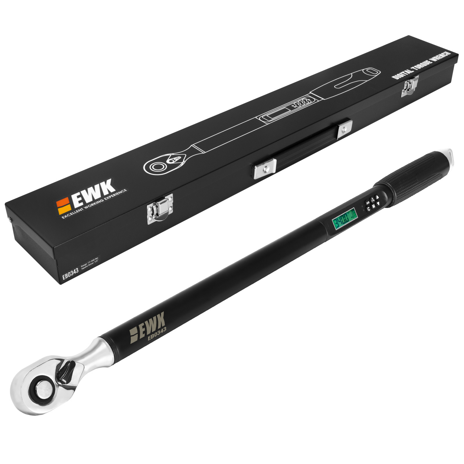 1/2" Digital Angle /Torque Wrench, 12 - 250 Ft-Lb | EWK