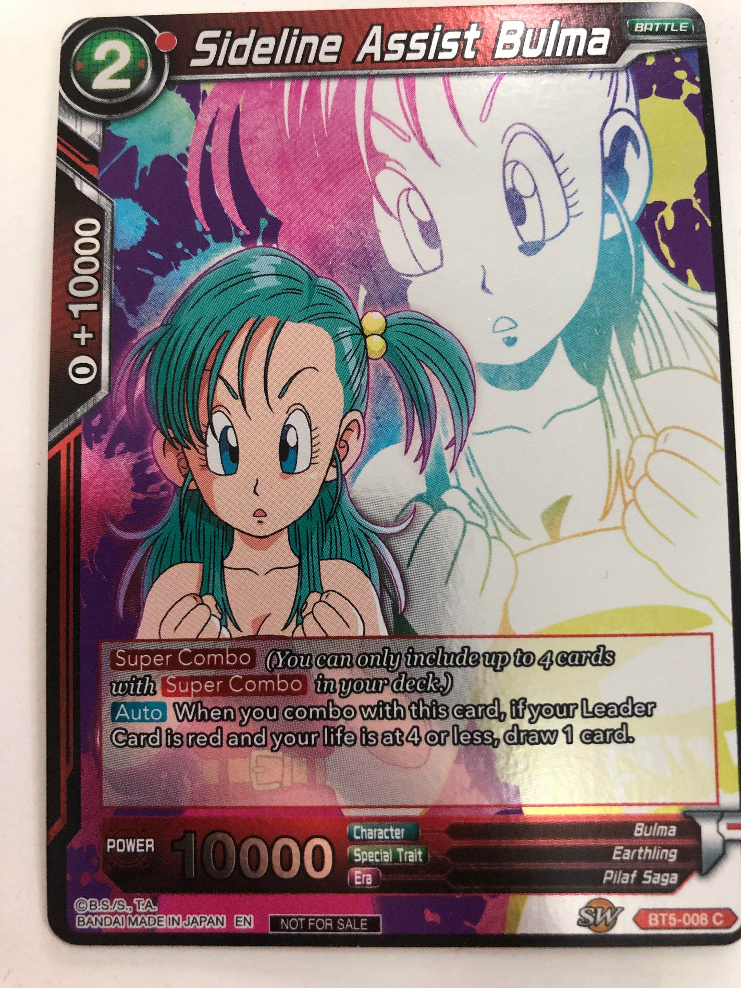 (Event Pack 4) BT5-008 Sideline Assist Bulma