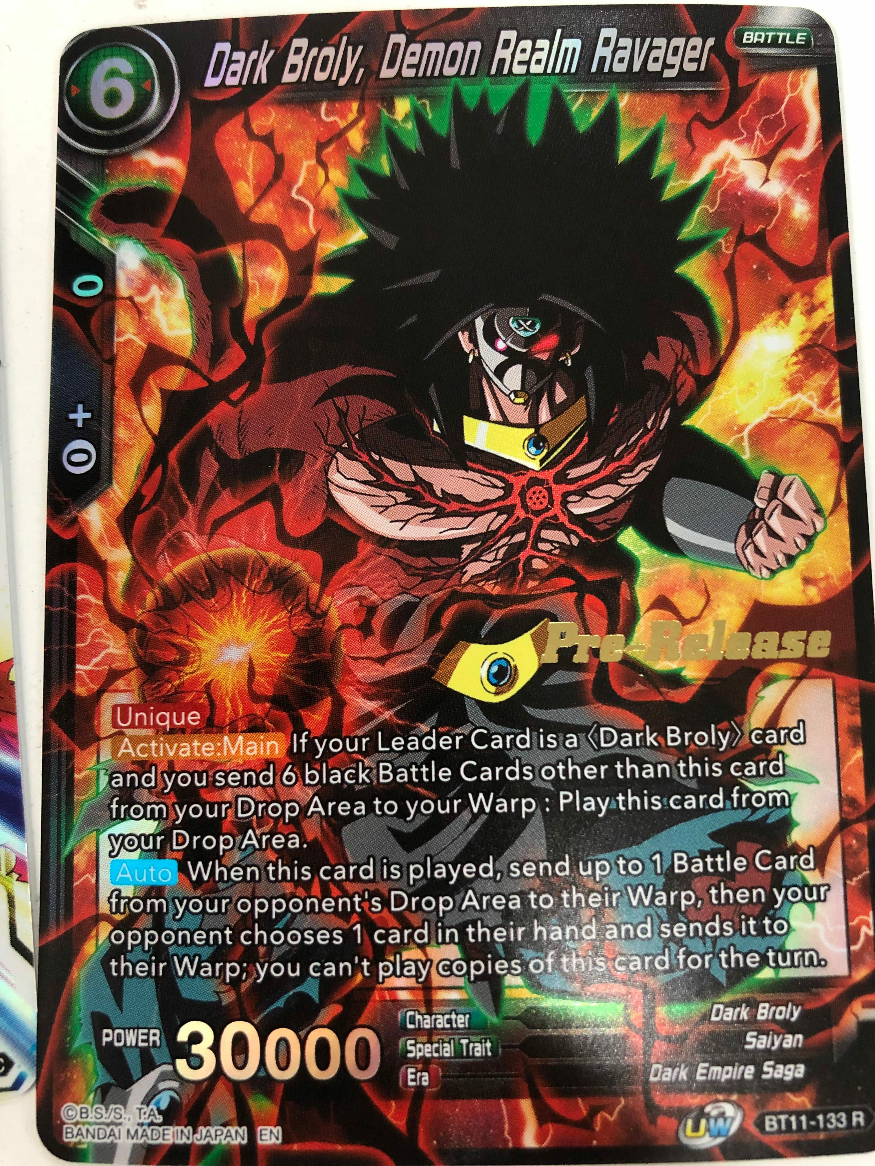 Dark Broly, Demon Realm Ravager - Vermilion Bloodline P