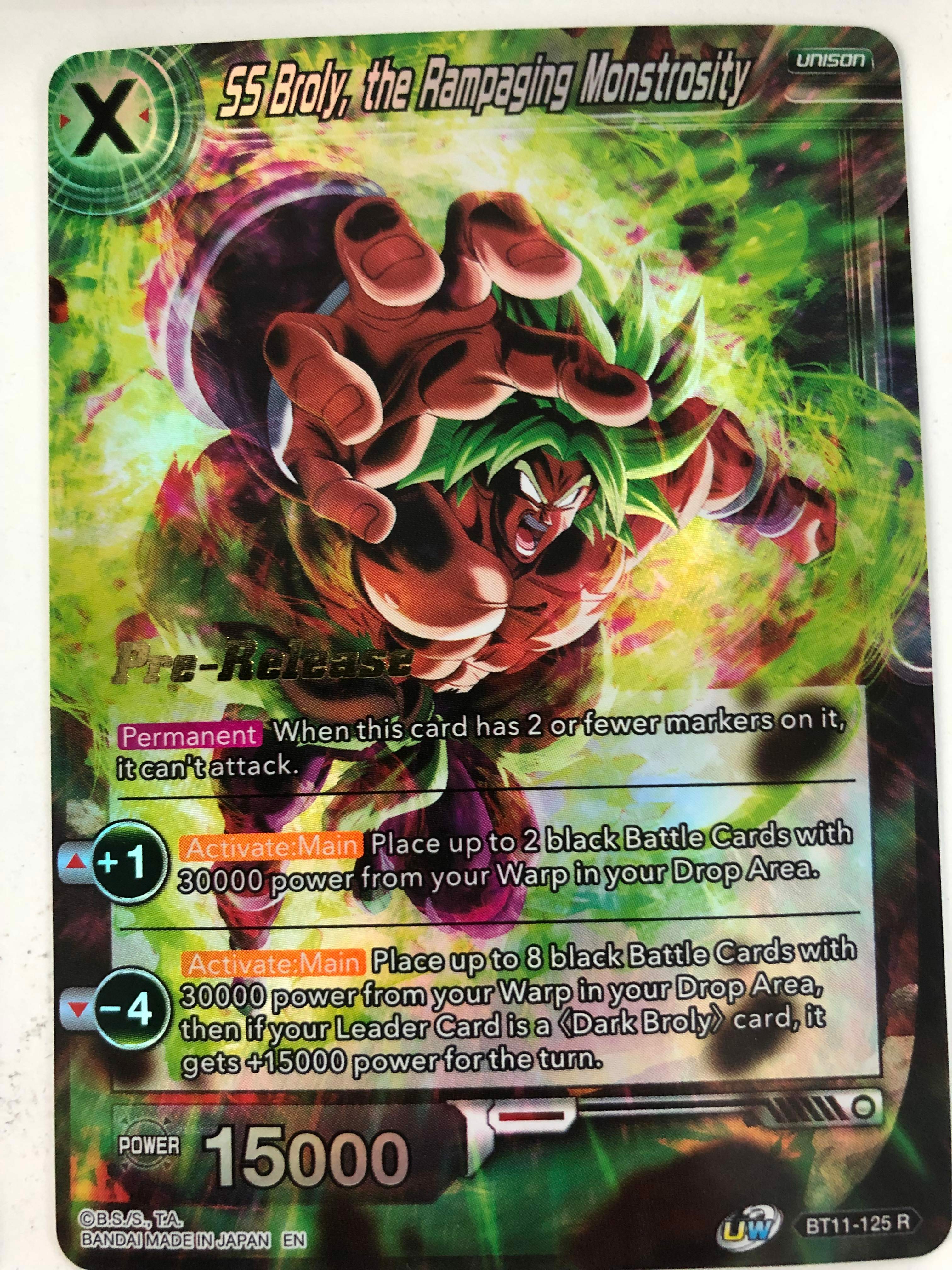 SS Broly, the Rampaging Monstrosity - Vermilion Bloodli