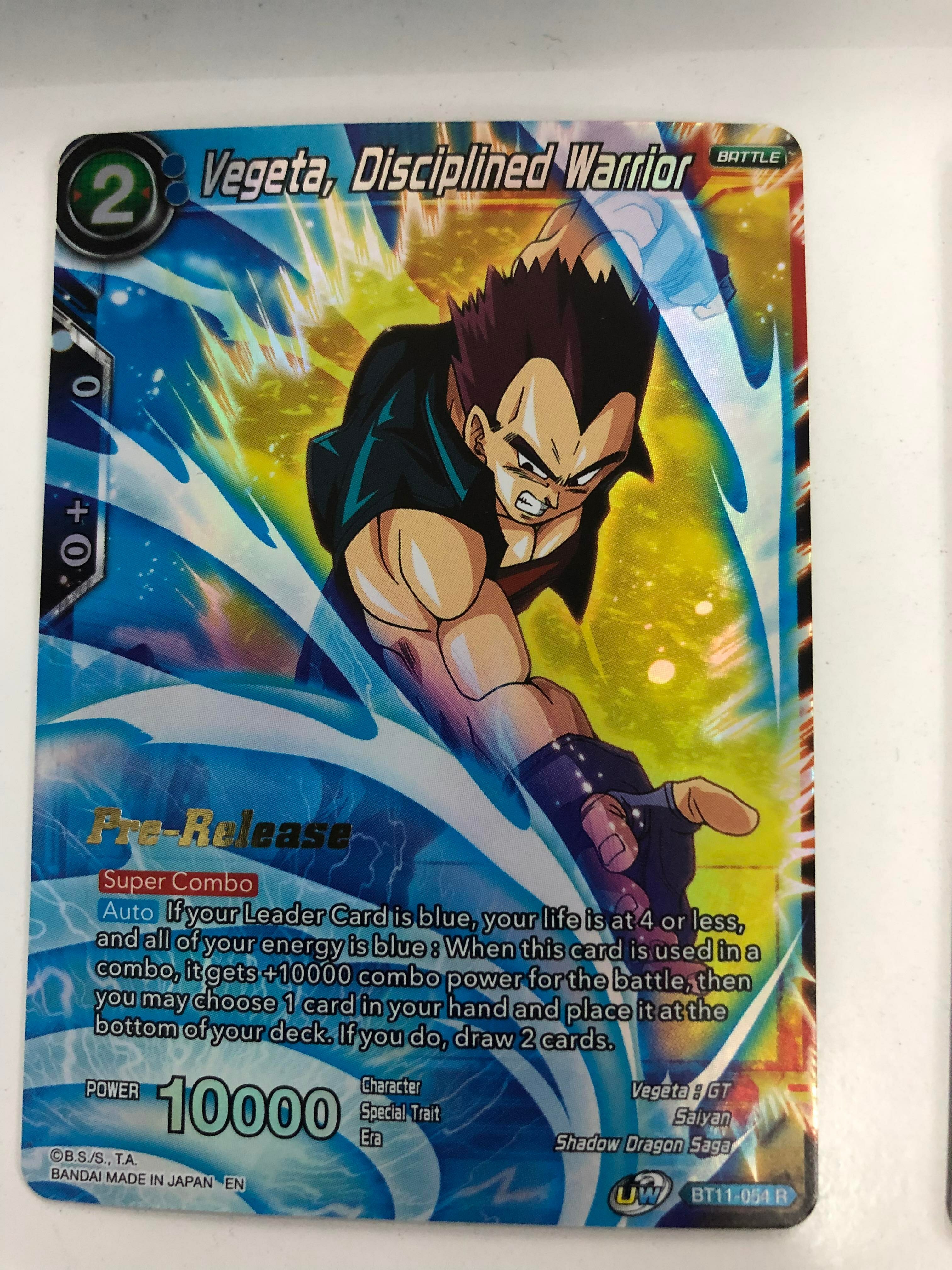 Vegeta, Disciplined Warrior - Vermilion Bloodline Pre-R
