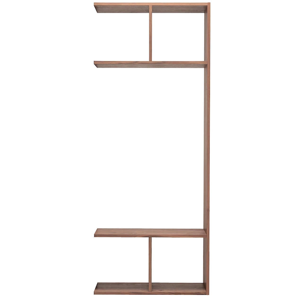 Walnut Wood Stacking Shelf 5x2 Additional Set | MU