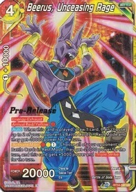 (Pre-Release)BT14-147 Beerus, Unceasing Rage