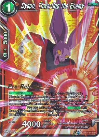(Pre-Release)BT14-019 Dyspo, Thwarting the Enemy