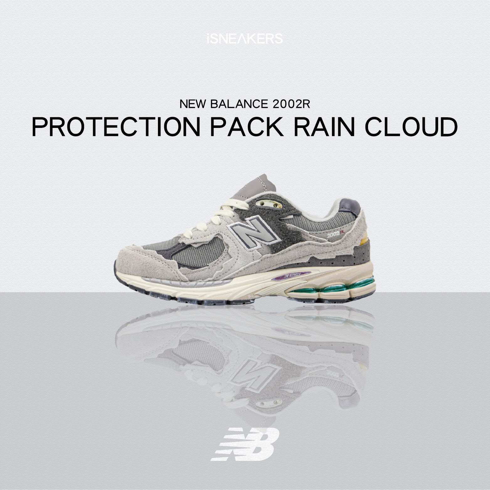 iSNEAKERS｜New Balance 2002R "Rain Cloud" 雨霧灰 M2002RDA