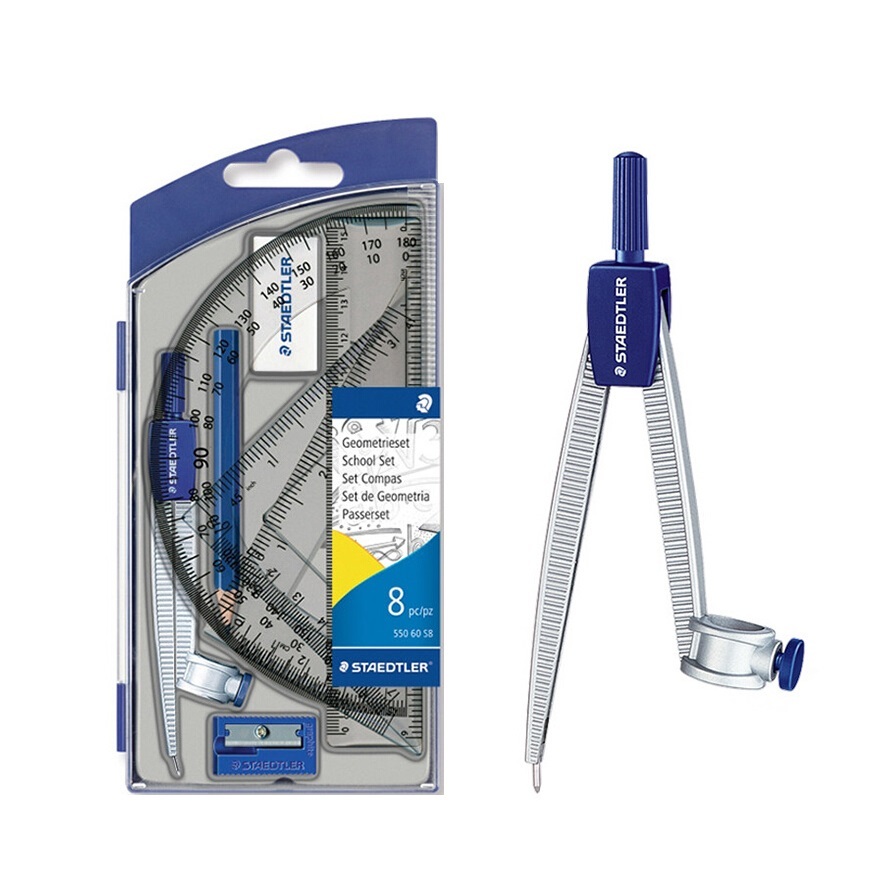 施德樓 Staedtler Math set 圓規幾何 8件套裝 55060S8