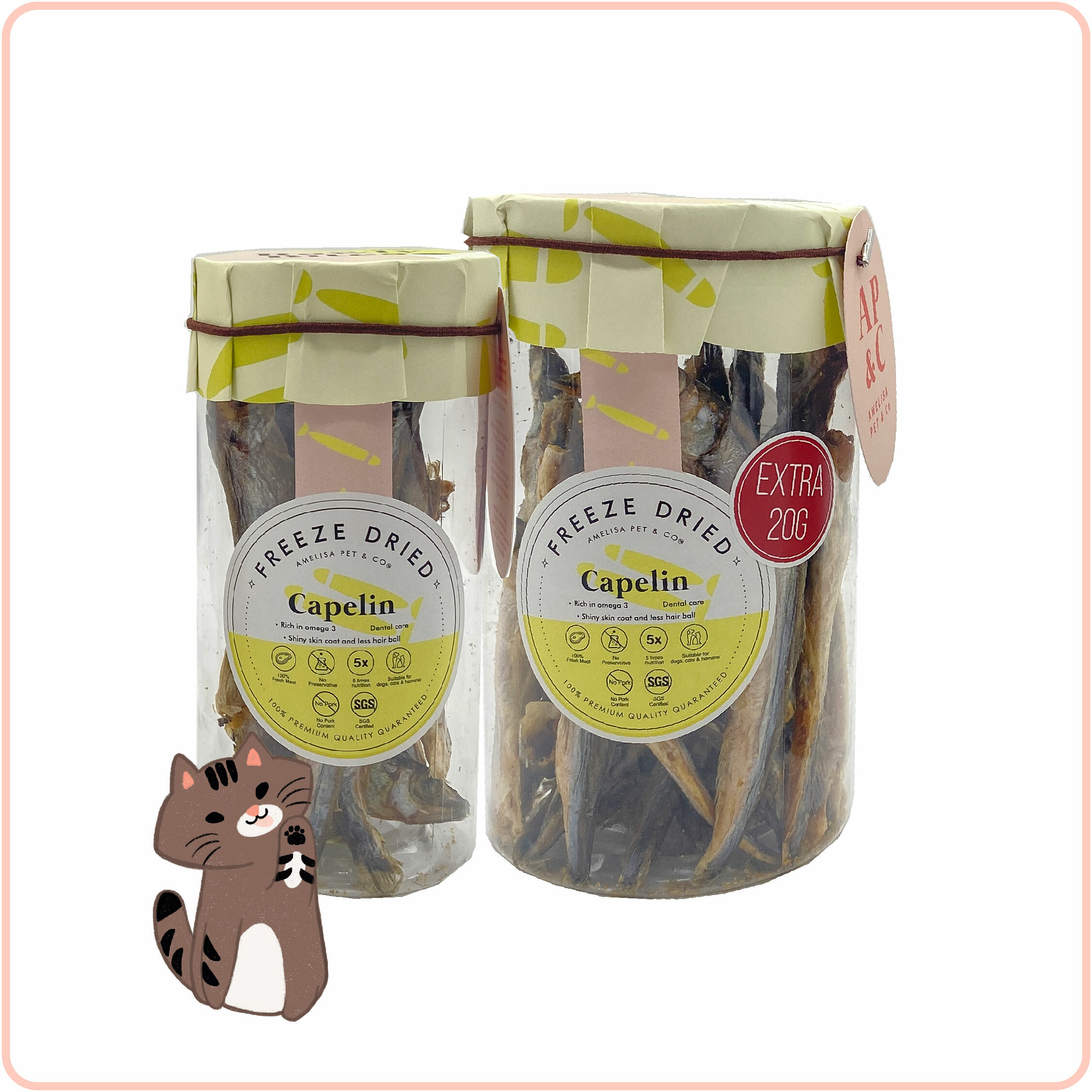 AP&C Rawly Bites Freeze Dried | Capelin