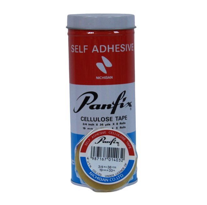 Panfix 不費時 3/4” (36碼) 透明膠紙 (1罐8卷)