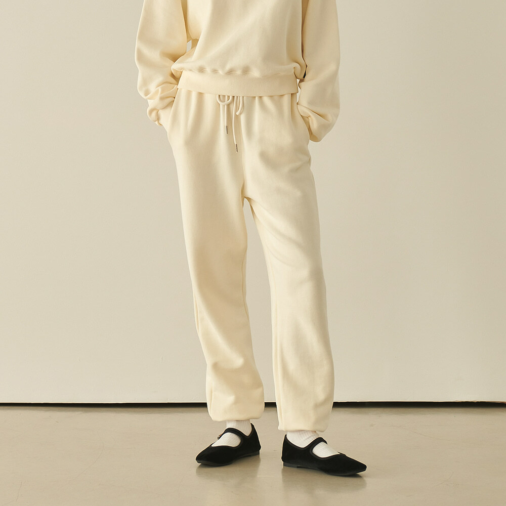 RONRON RR Basic Sweat Pants Ivory