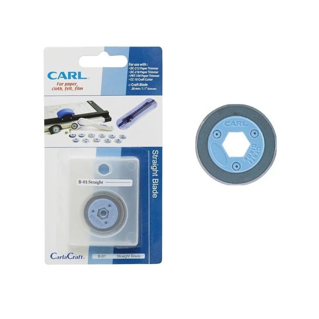 Carl 切紙機 實線刀片B-01 (適合DC212/218/RT200)