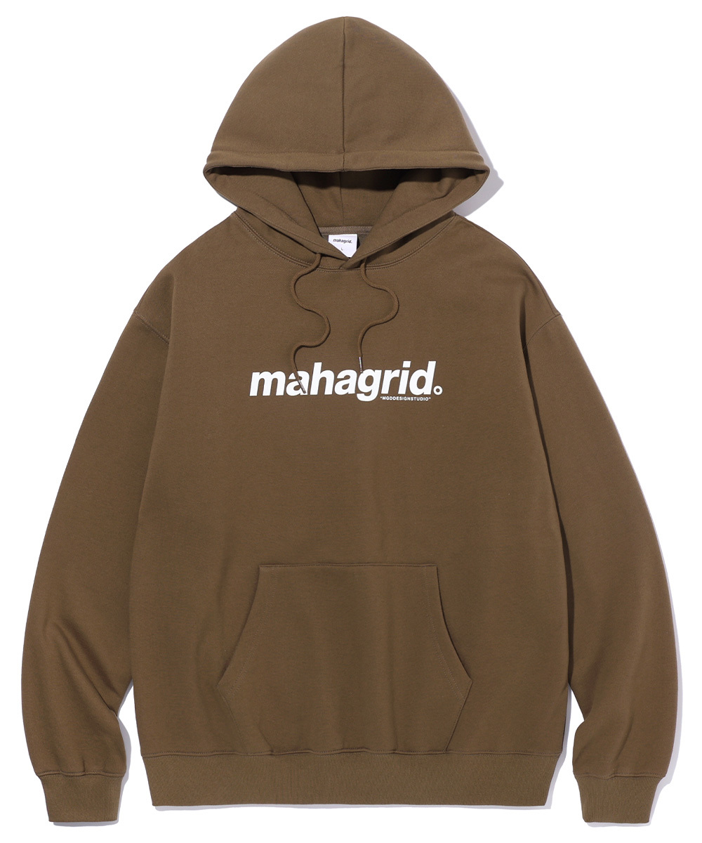 Mahagrid BASIC LOGO HOODIE[BROWN]