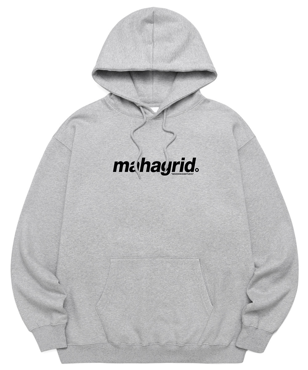 Mahagrid BASIC LOGO HOODIE[GREY]