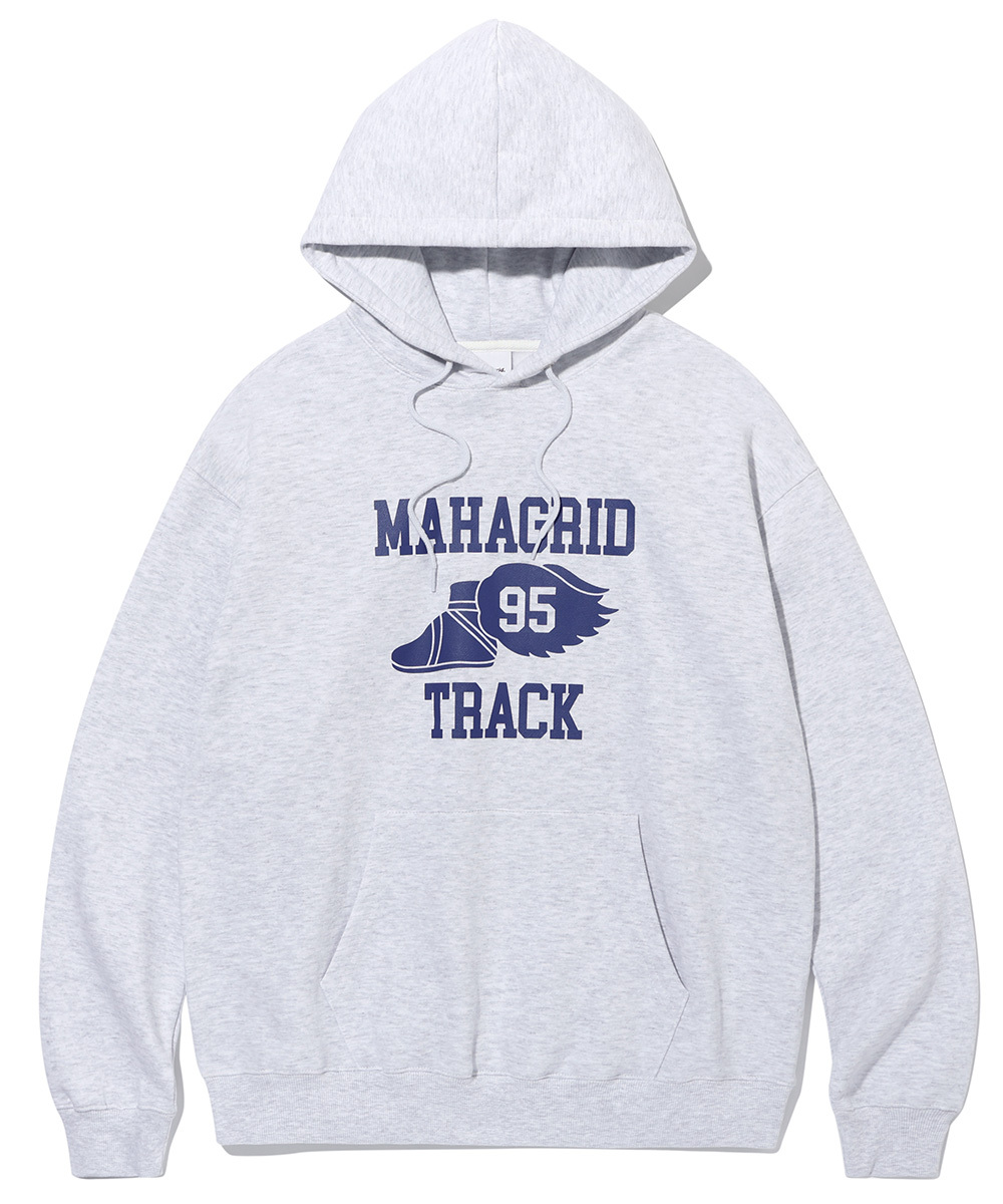 Mahagrid ATHLETIC LOGO HOODIE[LIGHT GREY]