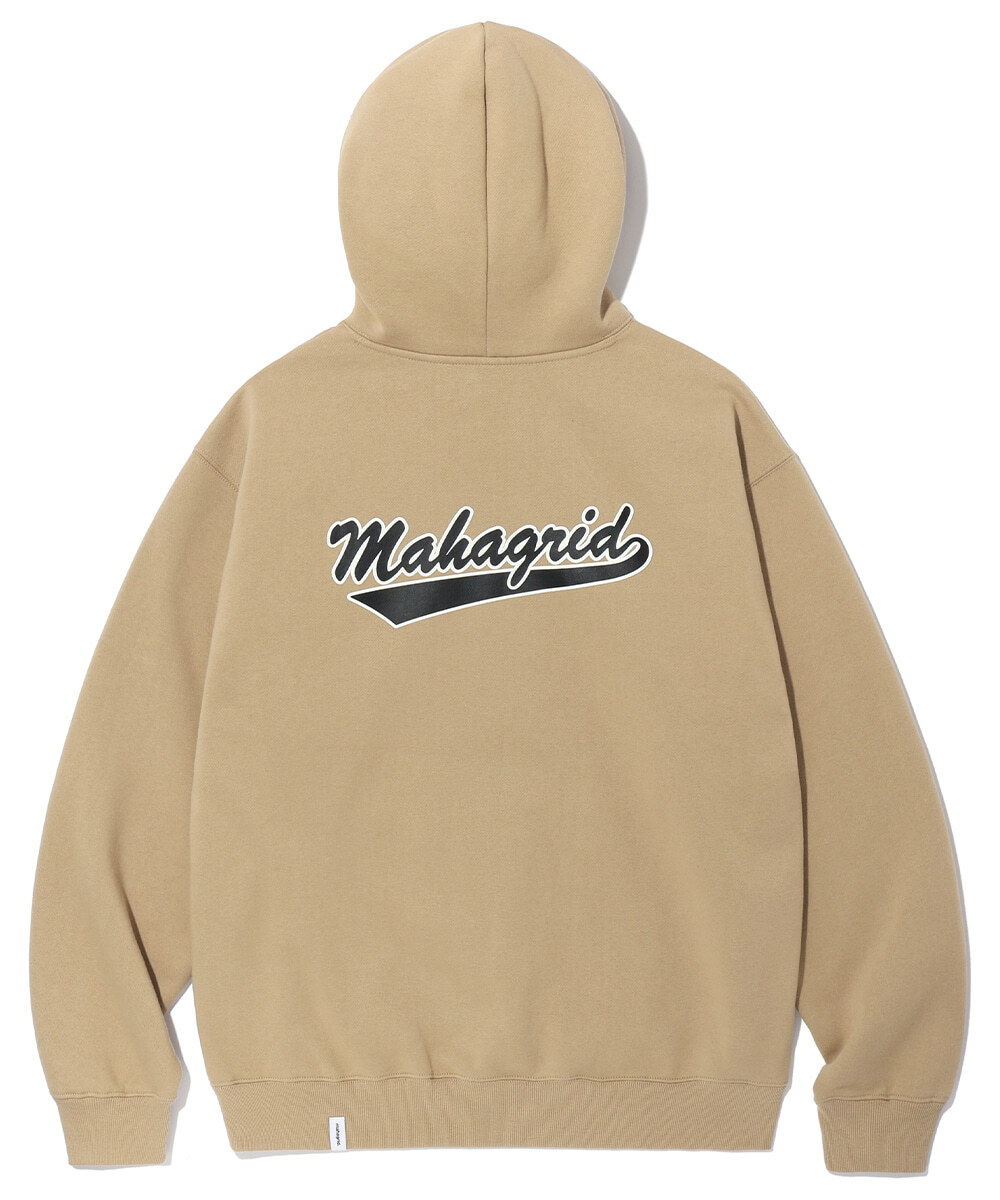 Mahagrid SCRIPT LOGO HOODIE[BEIGE]
