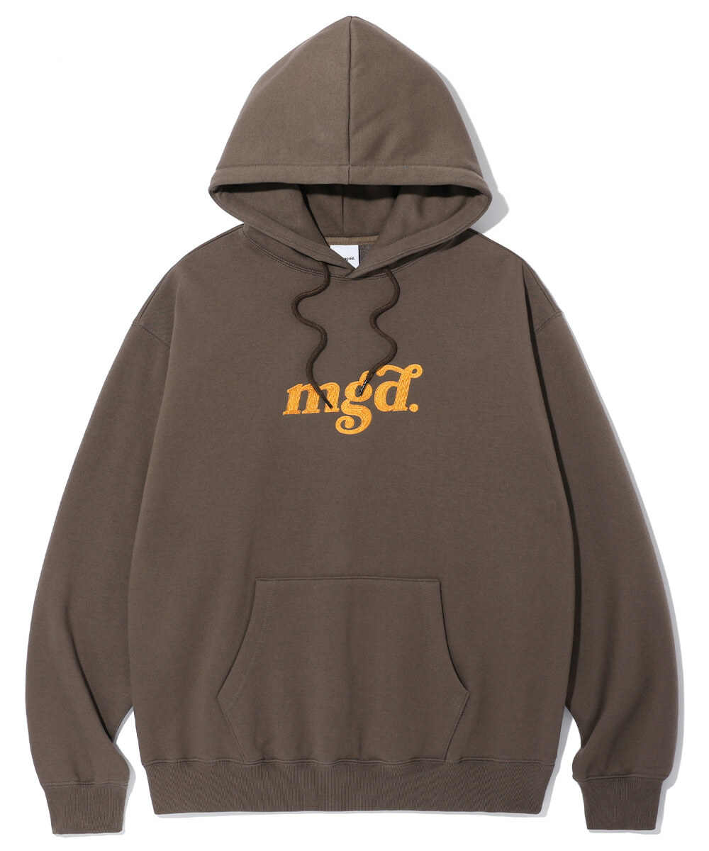 Mahagrid CHAIN STITCH MGD LOGO HOODIE[BROWN]