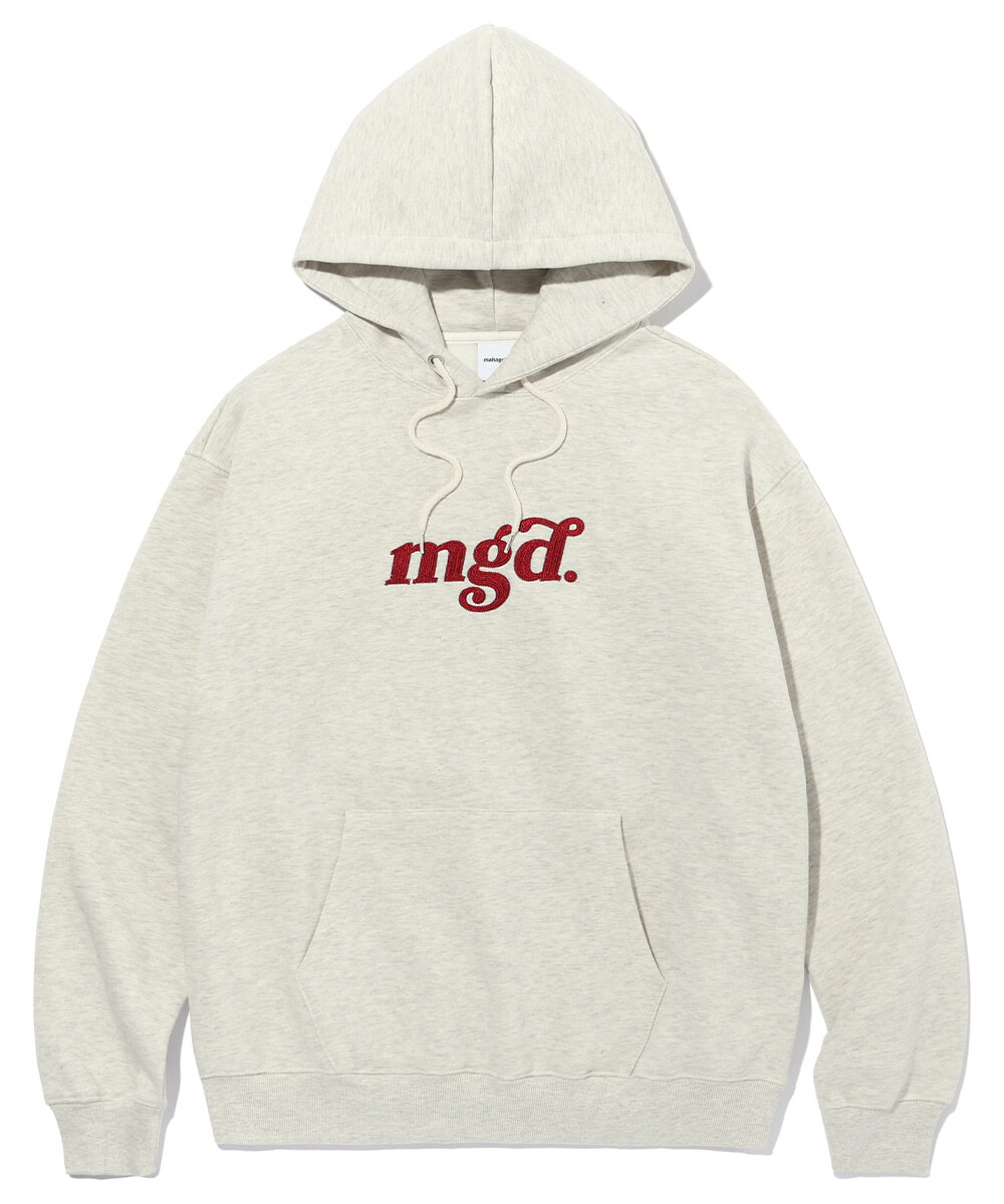 Mahagrid CHAIN STITCH MGD LOGO HOODIE[OATMEAL]