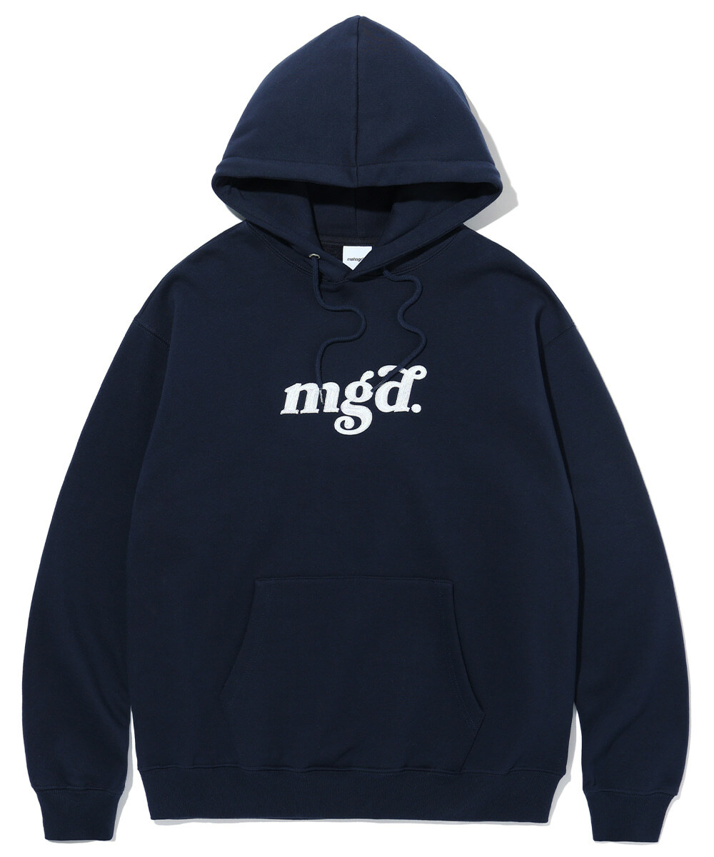 Mahagrid CHAIN STITCH MGD LOGO HOODIE[NAVY]