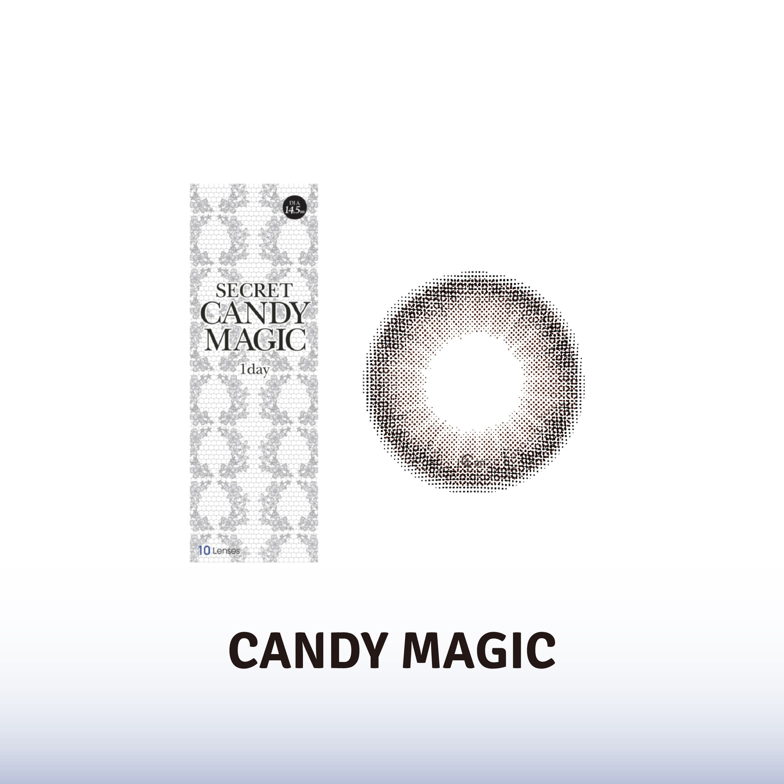 Secret candy magic魔幻糖果彩色日拋巧克力摩卡 (10片）