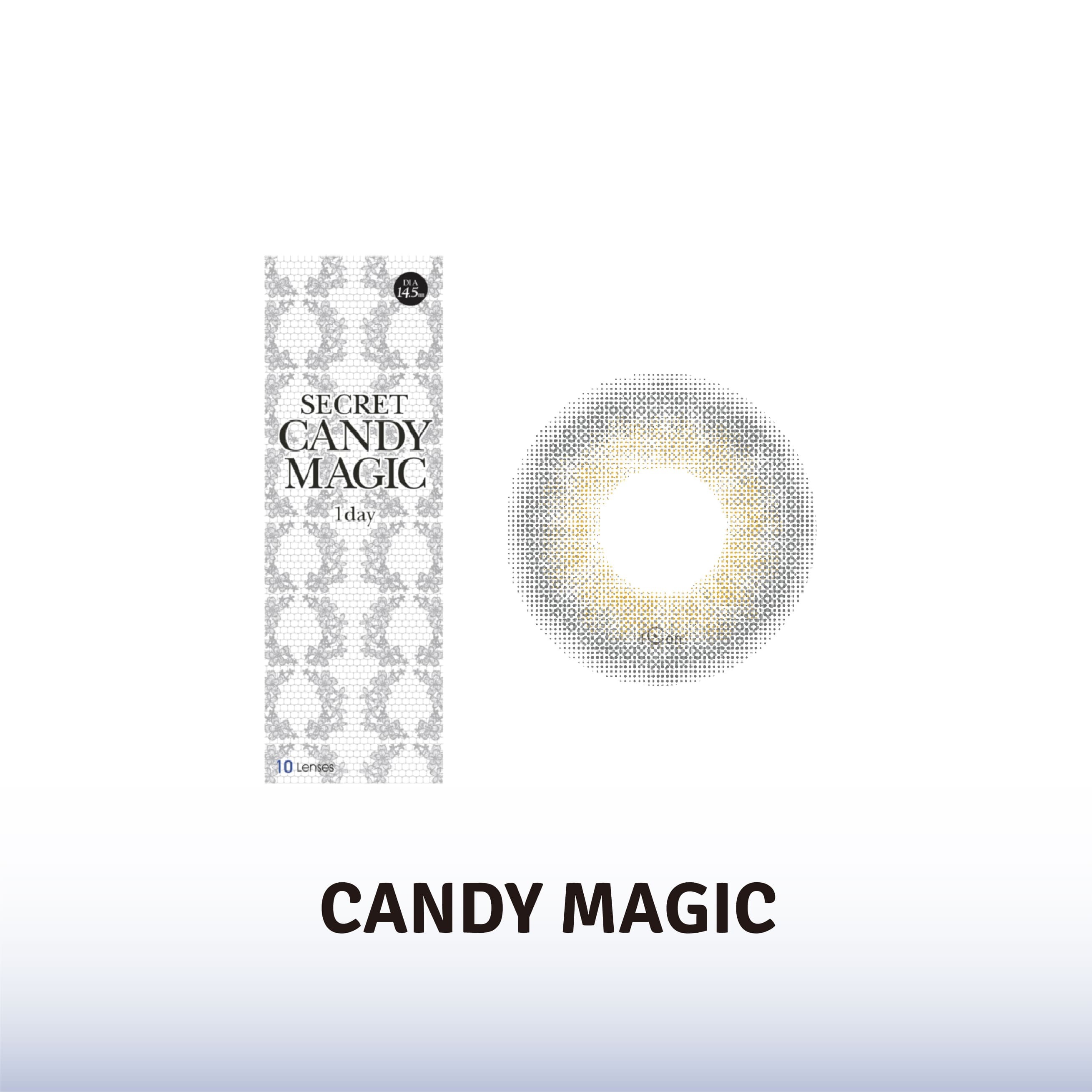 Secret candy magic魔幻糖果彩色日拋透亮灰 (10片）